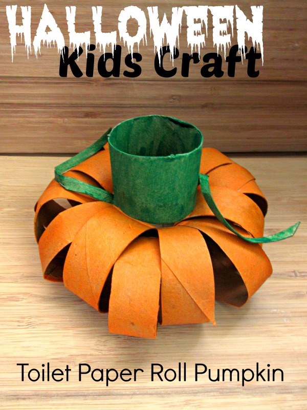 Halloween Kids Craft Toilet Paper Roll Pumpkin Raising Whasians