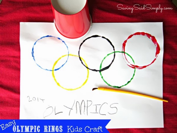 Easy Olympic Rings Kids Craft - Raising Whasians