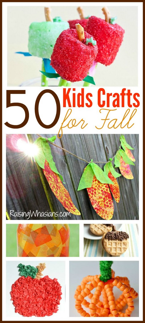 Caramel Apple Fall Craft for Toddlers + 50 More Fall Crafts - Raising ...