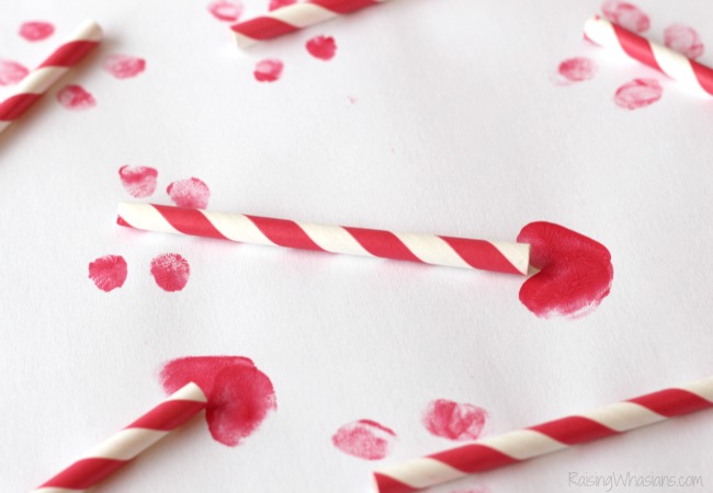 Valentine's Day Toddler Craft | Fingerprint Cupid's Arrows - Raising ...