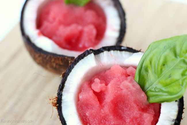 Watermelon Coconut Lime Slush + How to NOT Open A Coconut