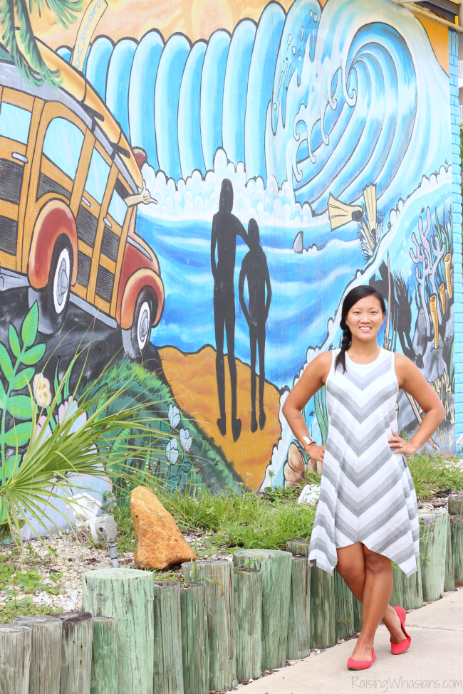 Exploring Cocoa Beach Art Murals with Amopé - Raising Whasians