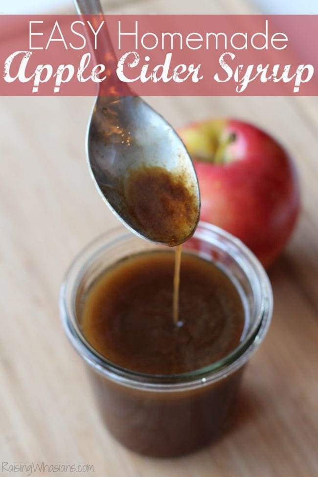 Easy Apple Cider Syrup Recipe + Krusteaz