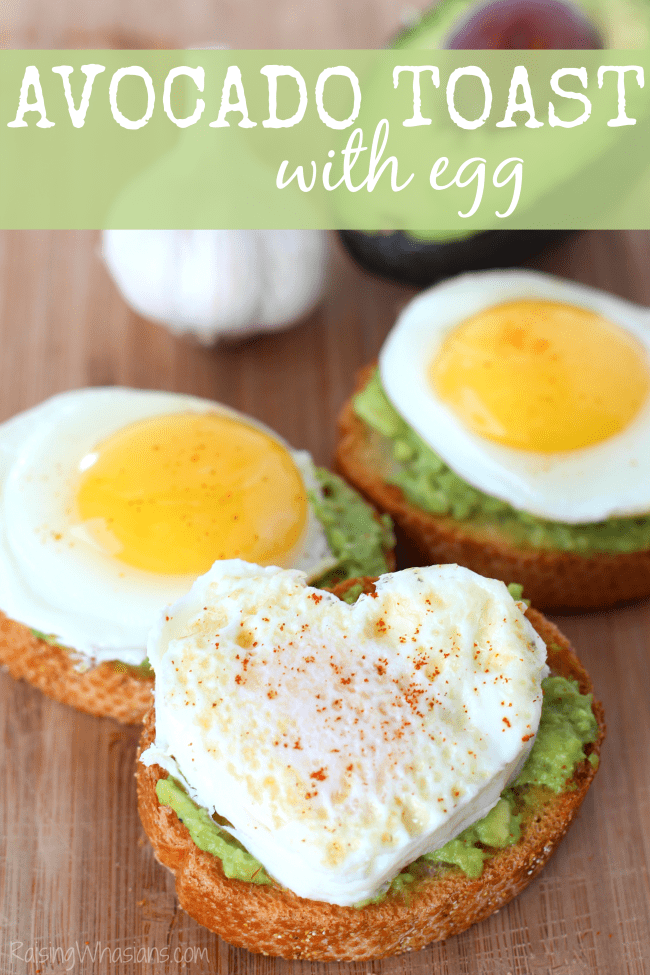 Easy Avocado Toast with Egg Recipe - Raising Whasians
