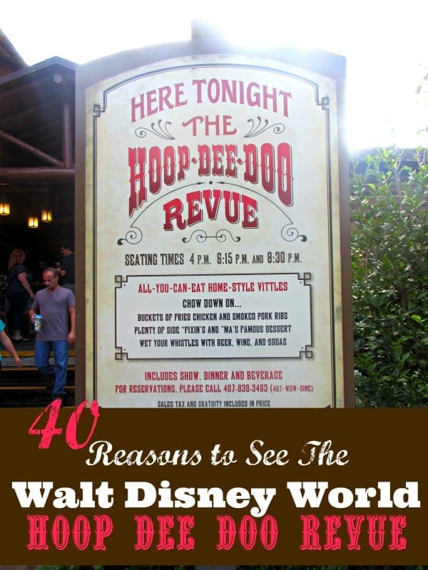 40 Reasons to See the Walt Disney World Hoop Dee Doo Revue