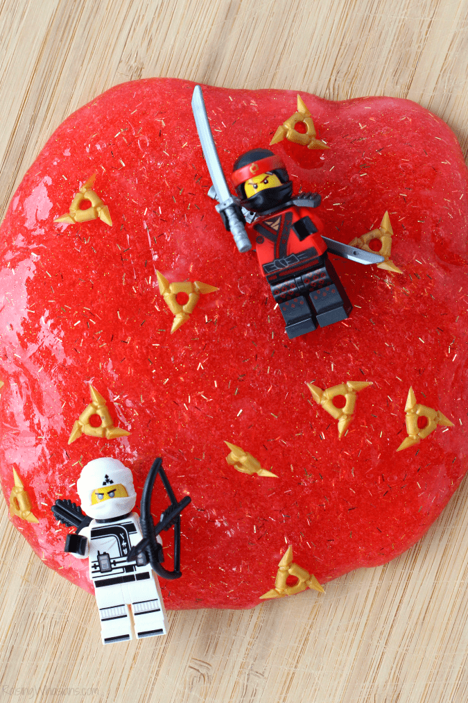 Easy 4-Ingredient LEGO NINJAGO Movie Slime - Raising Whasians